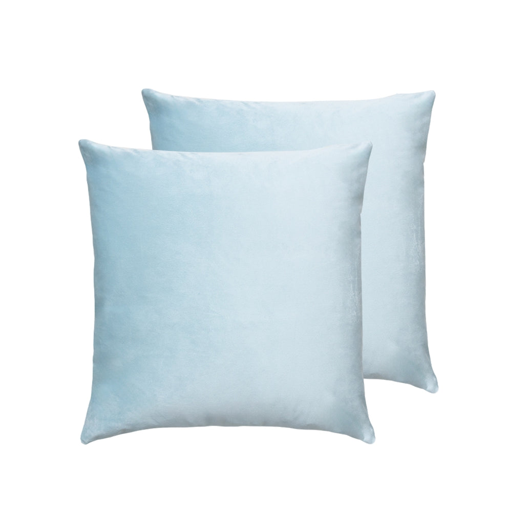 Ice Blue Velvet Pillows Cover – iryano Collection Inc