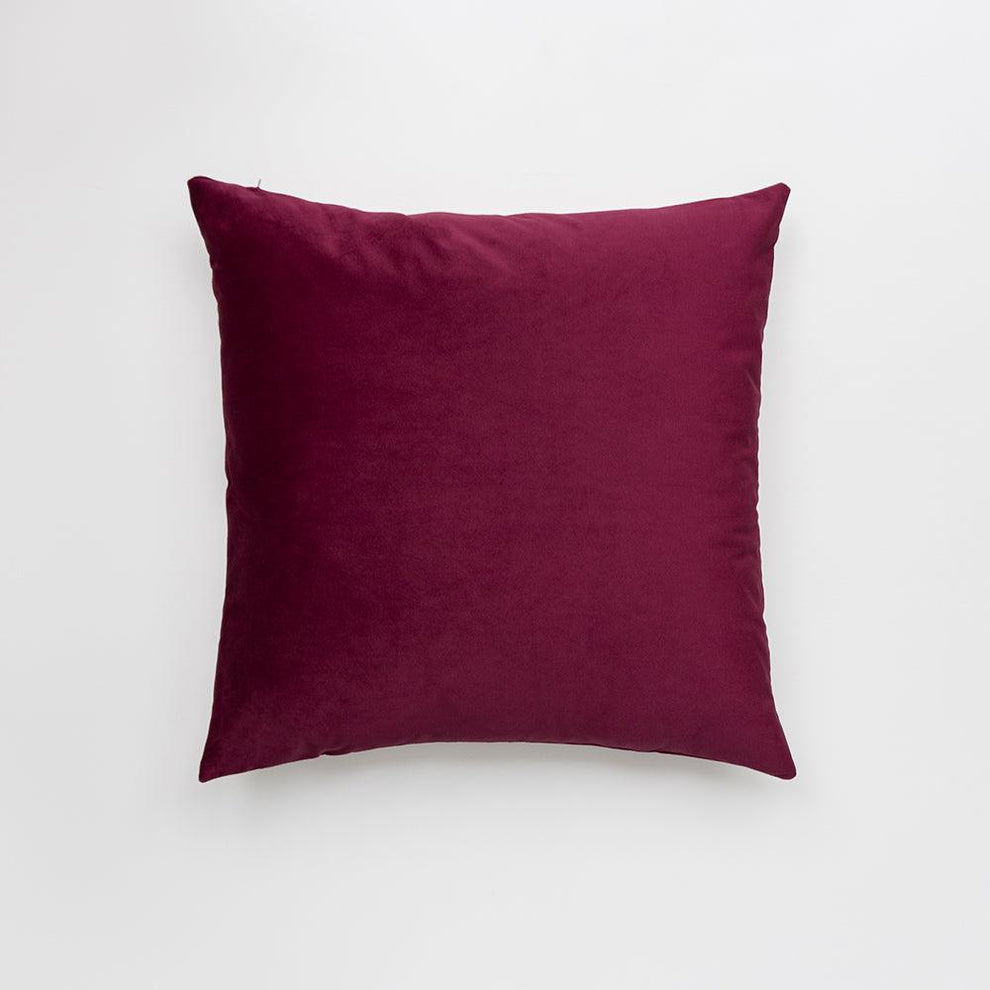 Cherry Red Velvet Cushion Cover | 20"x20" | Iryano Collection – Iryano ...